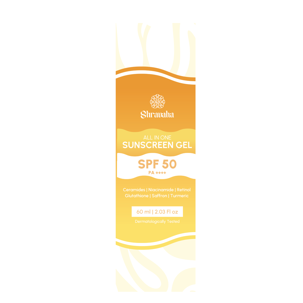 All in One Sunscreen Gel SPF 50 | PA ++++ – Shravaha