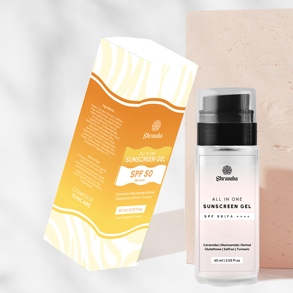 All in One Sunscreen Gel SPF 50 | PA ++++ – Shravaha